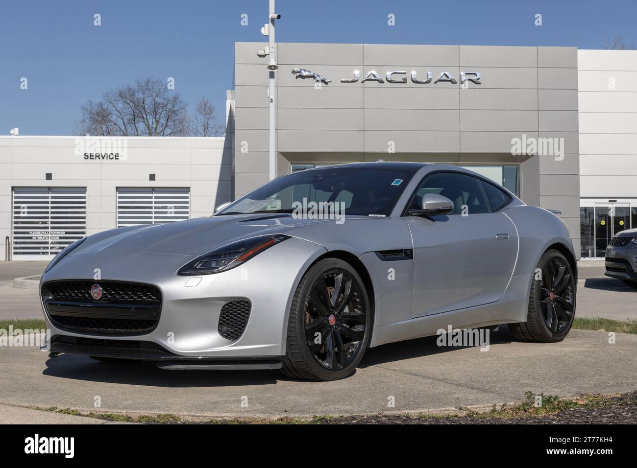 Indianapolis - November 12, 2023: Used Jaguar F-Type P300 display. With ...