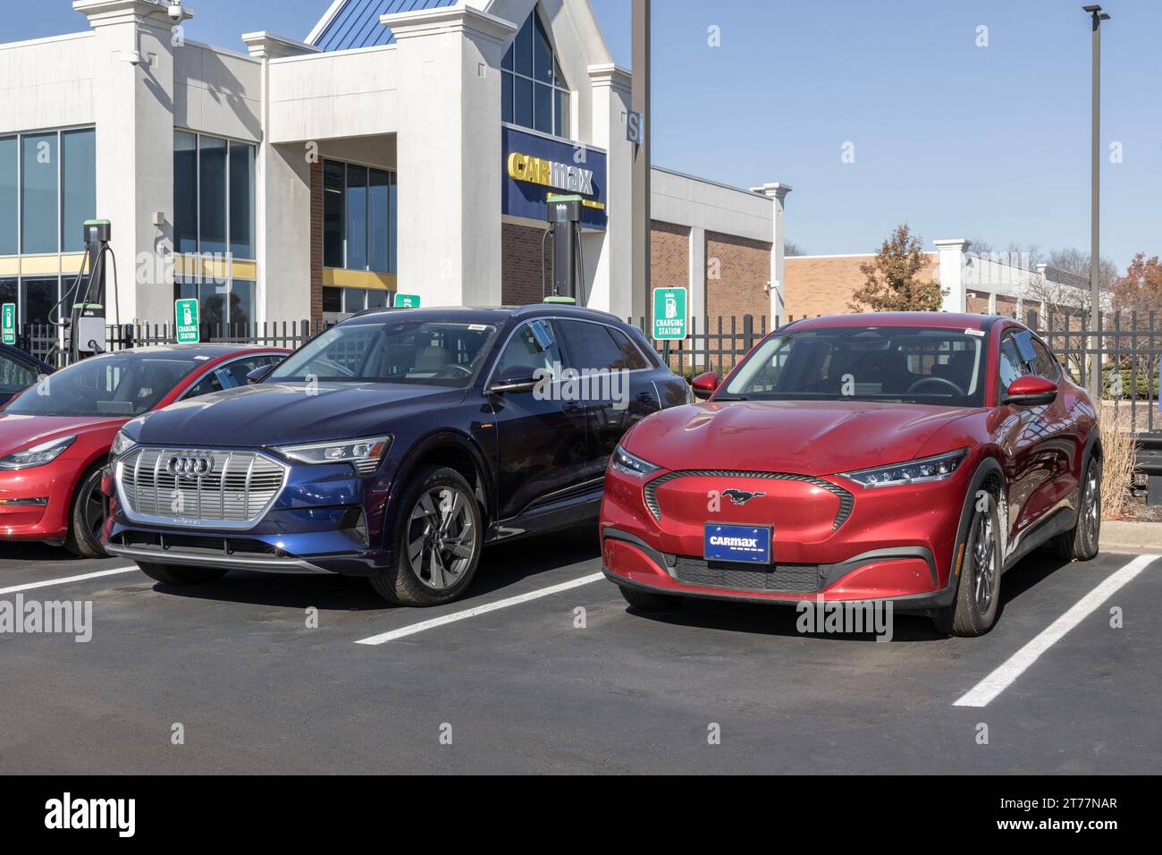 Indianapolis - November 12, 2023: CarMax Auto Dealership Ford Mustang ...