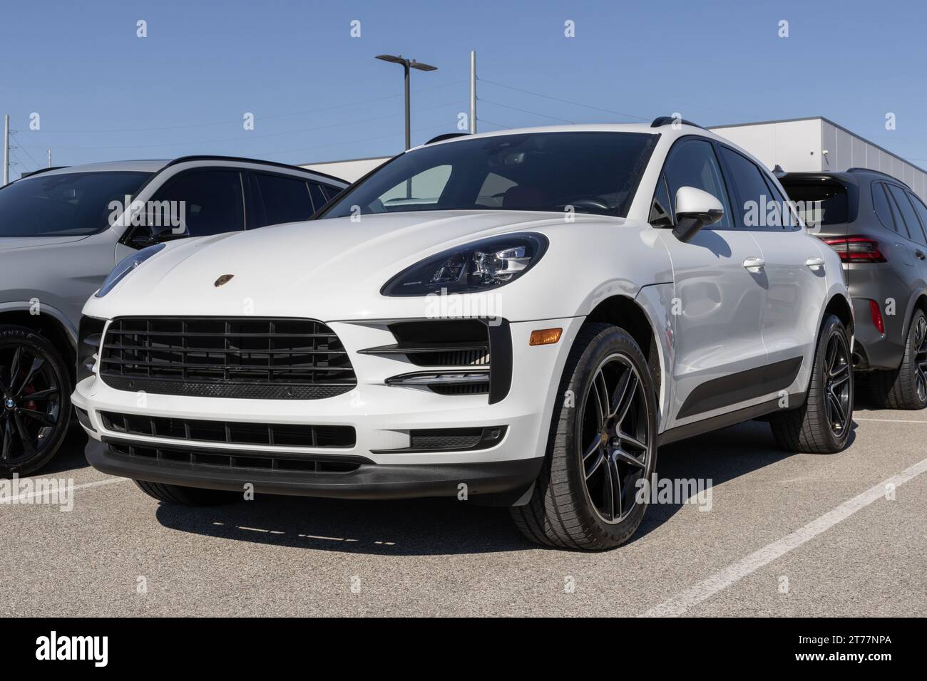 Indianapolis - November 12, 2023: Porsche Macan S SUV display. The ...