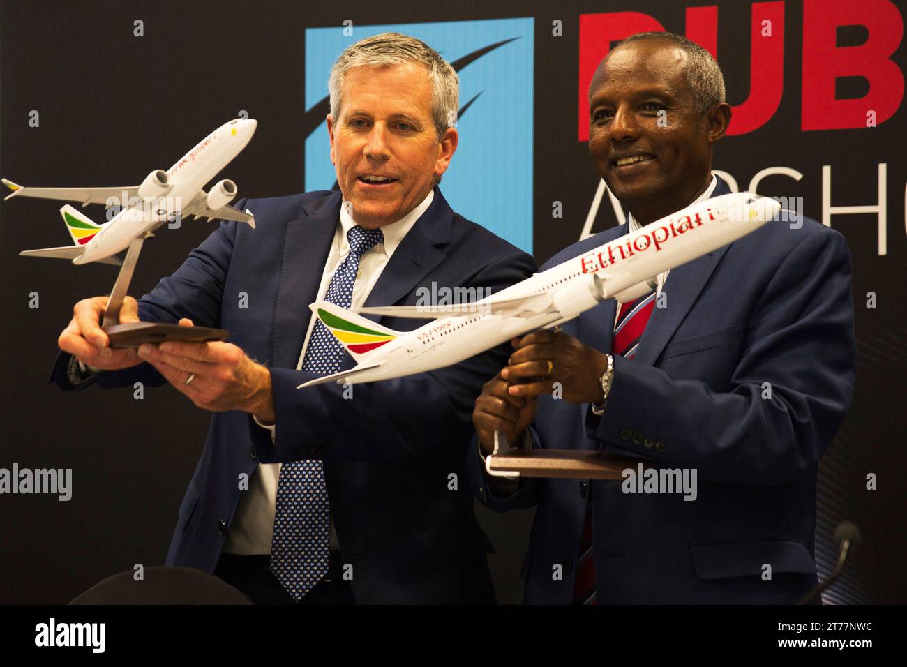 Boeing Co. Senior Vice President Brad McMullen, left, and Ethiopian ...