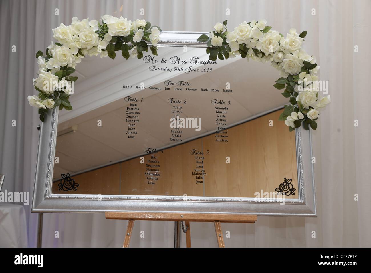 Wedding Guest List Stock Photo - Alamy