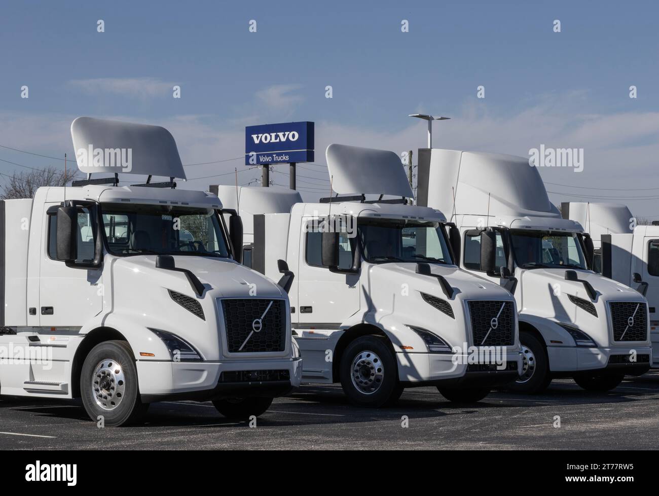 Indianapolis - November 2, 2023: Volvo Semi Tractor Trailer Big Rig ...