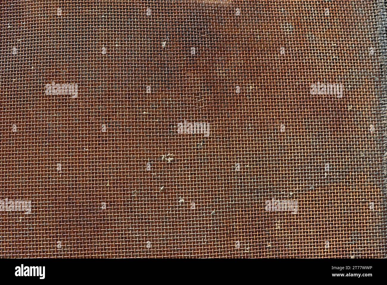 Steel Rusty Mesh Made of Thin Steel Wire Stock Photo - Alamy