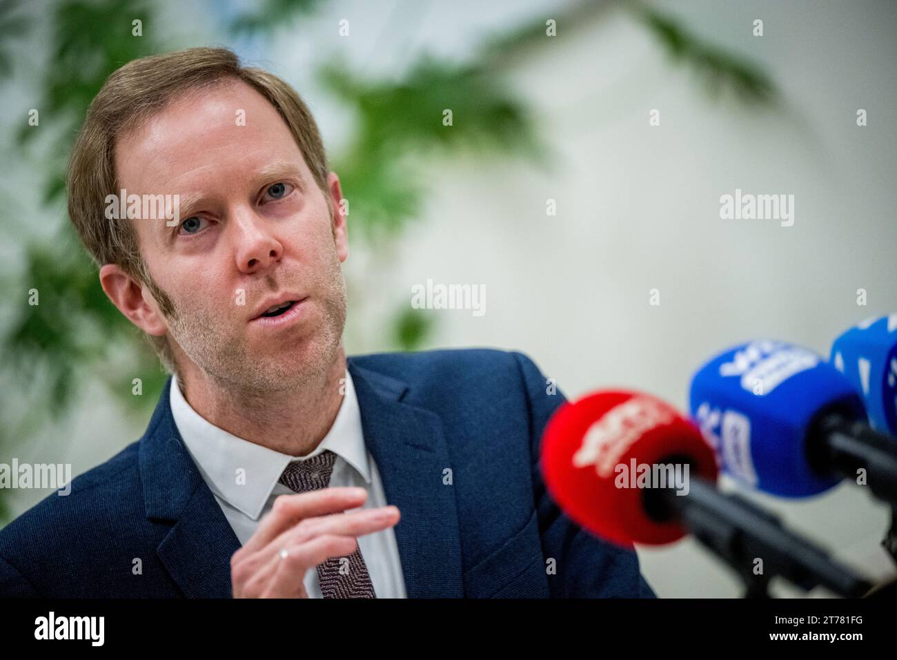 CD&V's Peter Van Rompuy pictured during a press conference regarding ...