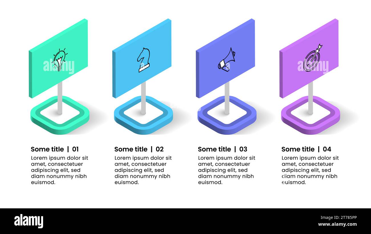 Infographic template with icons and 4 options or steps. Boards. Can be ...