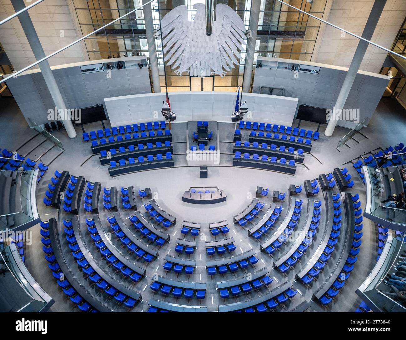 Berlin, Germany. 14th Nov, 2023. View of the plenary chamber in the ...