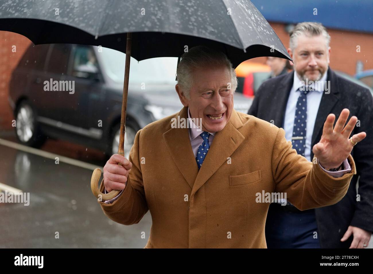 King Charles III arrives to mark his 75th birthday at the official ...