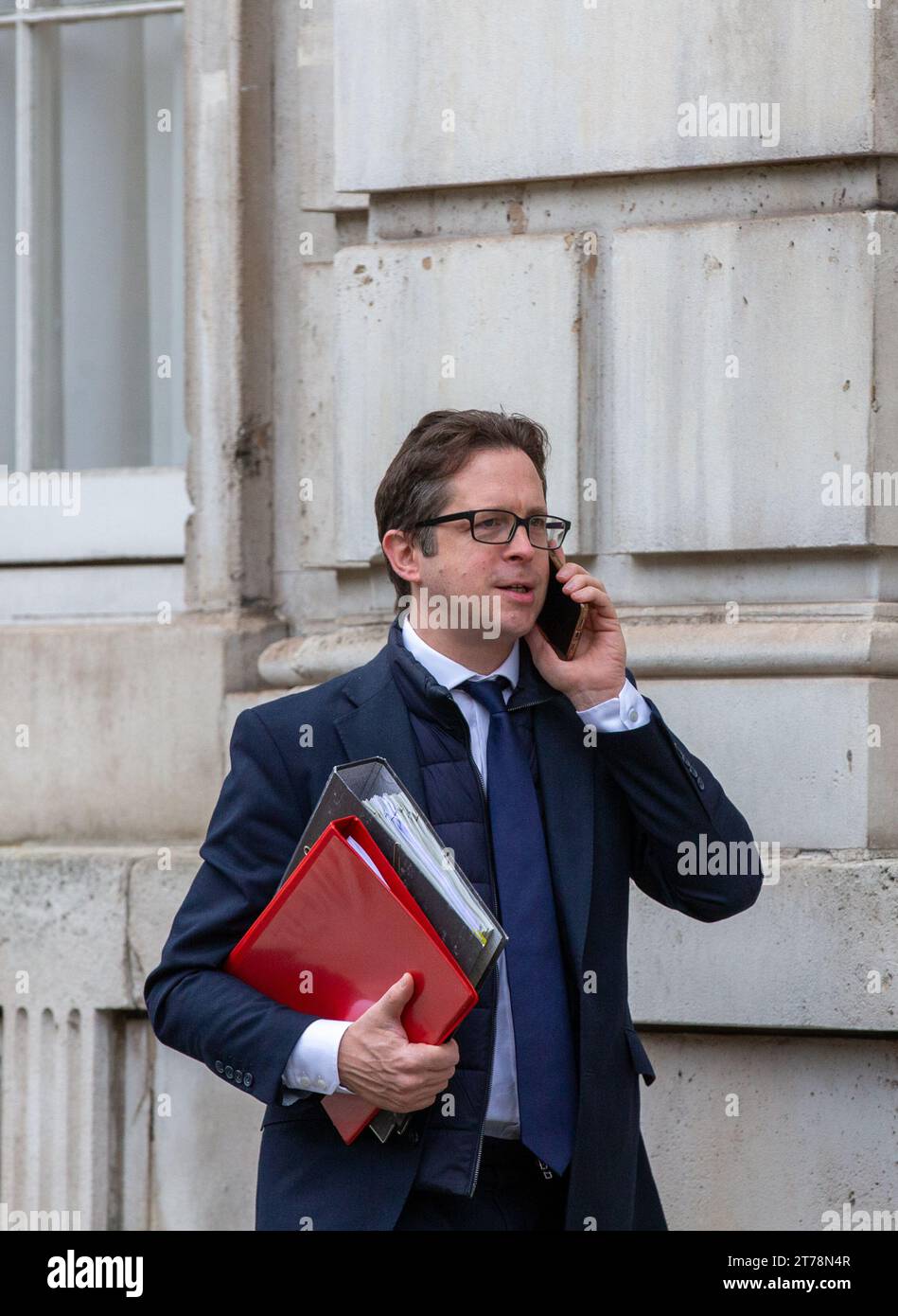 London, UK. 14th Nov, 2023. Alex Burghart MP of Brentwood at arrives at ...