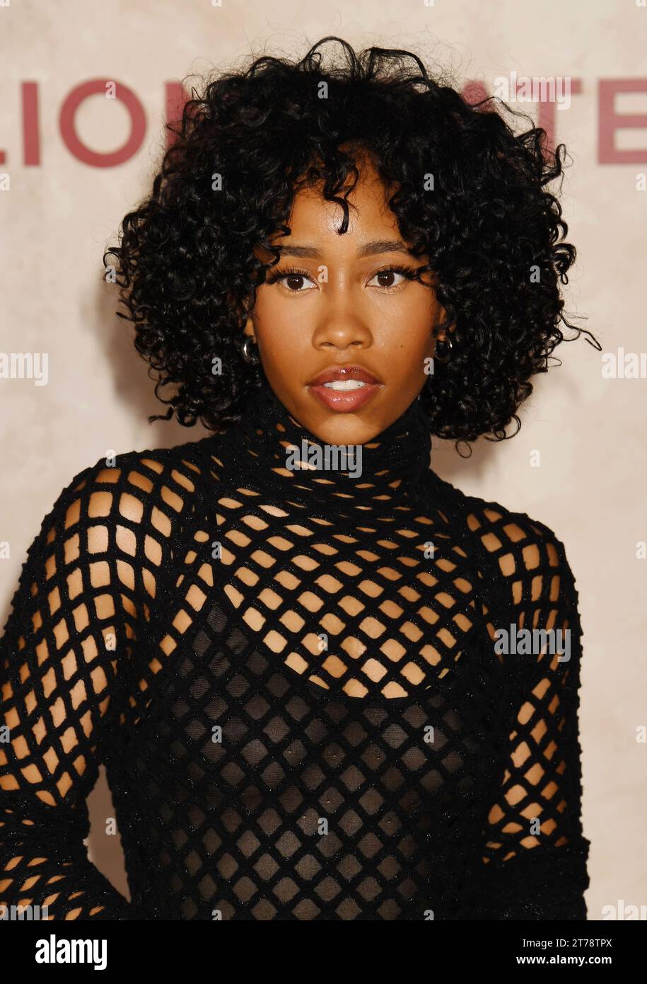 HOLLYWOOD, CALIFORNIA - NOVEMBER 13: Zoe Renee attends The Ballad of Songbirds & Snakes" Los ...
