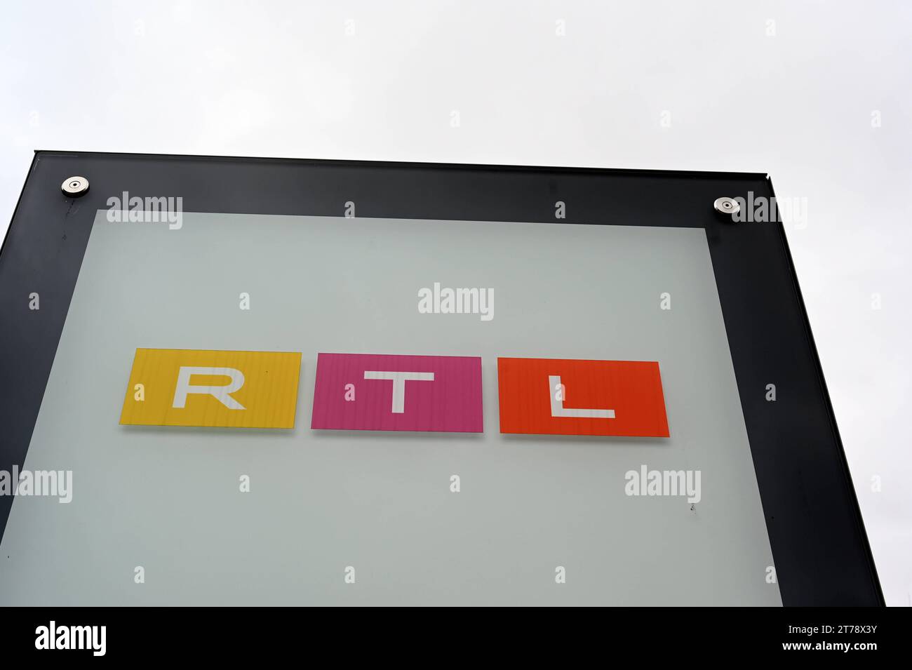 Schriftzug Logo von RTL Television, RTL Group und RTL Deutschland, ein ...