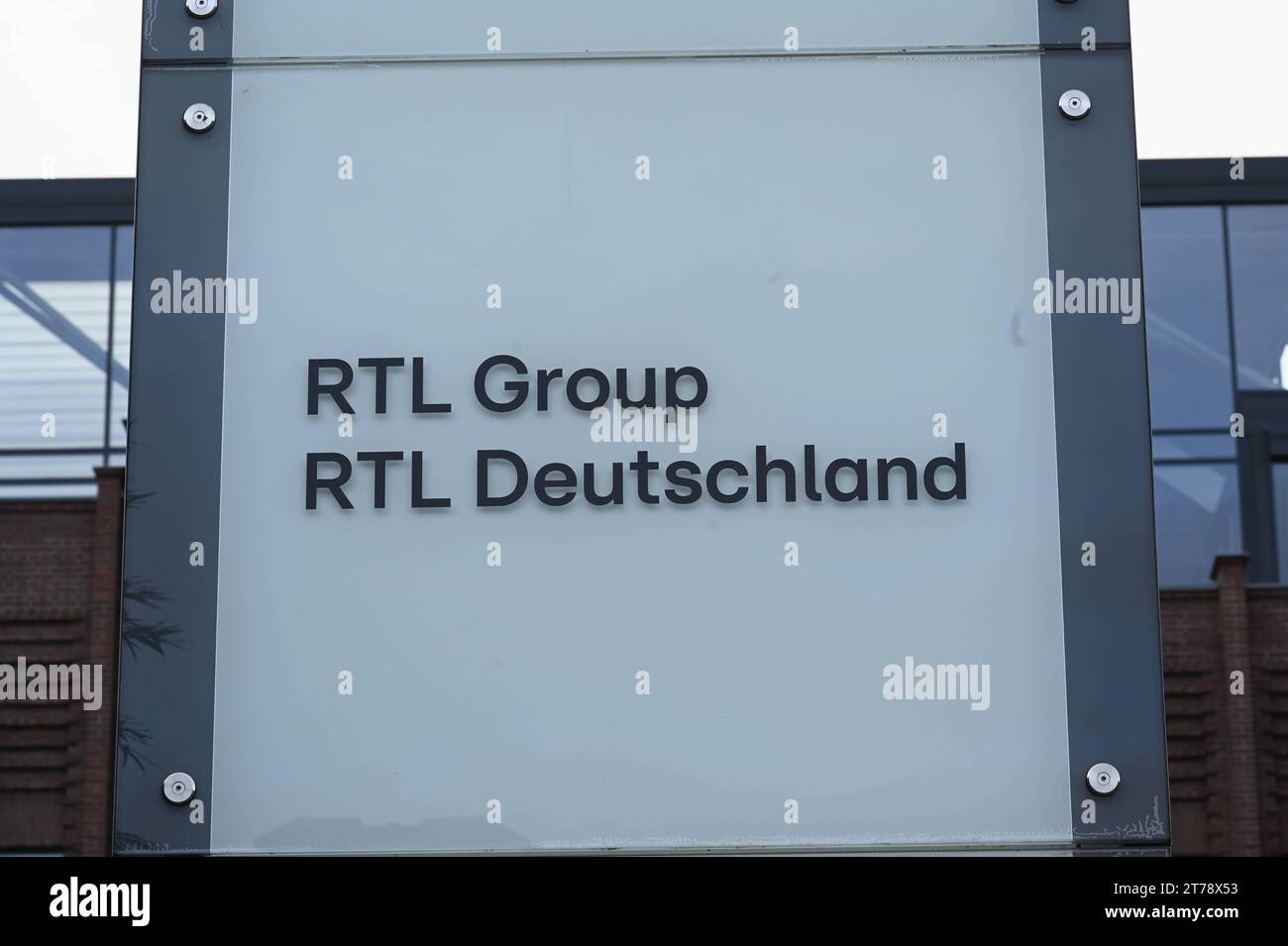 Schriftzug Logo von RTL Television, RTL Group und RTL Deutschland, ein ...