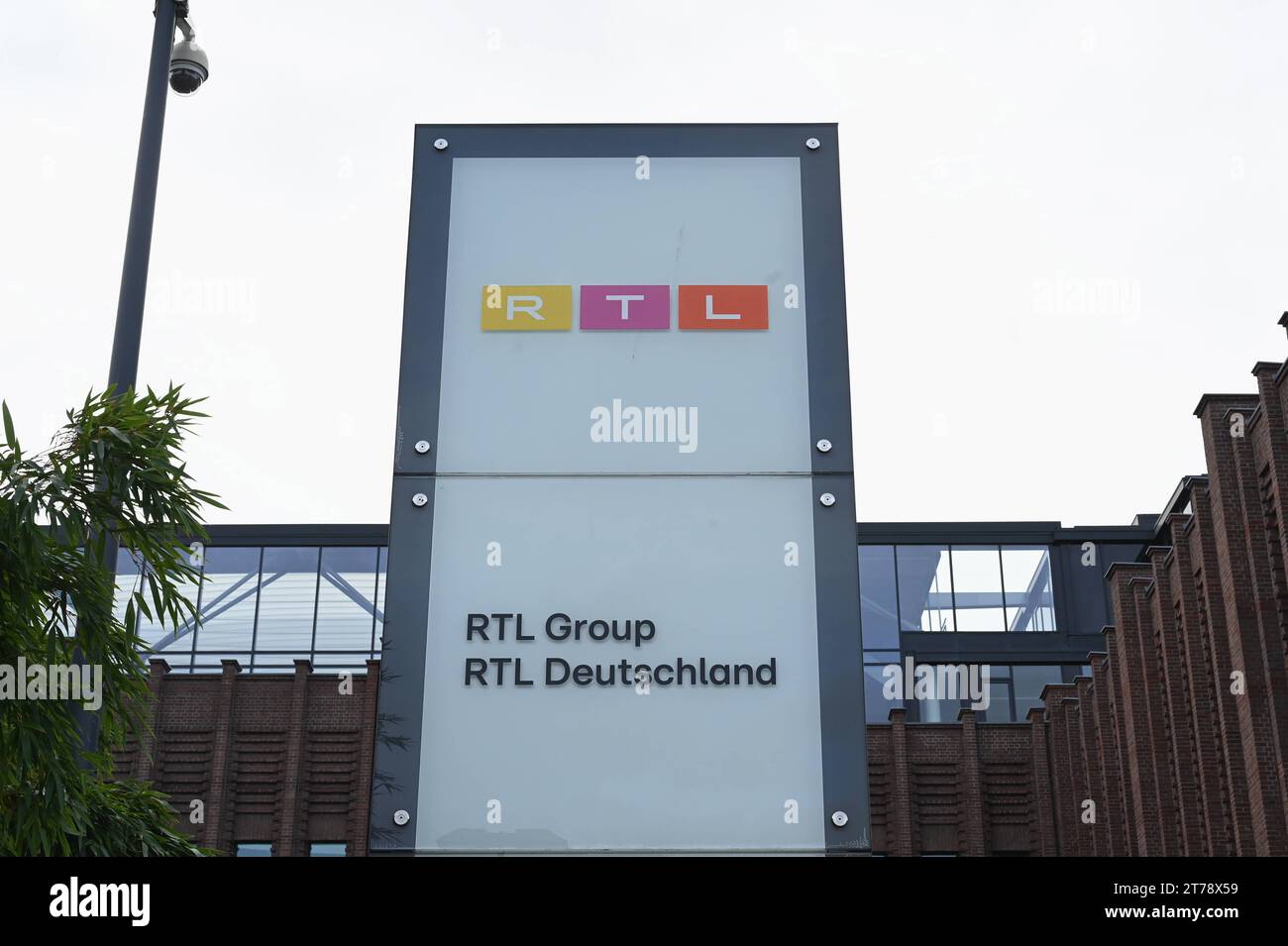 Schriftzug Logo von RTL Television, RTL Group und RTL Deutschland, ein ...