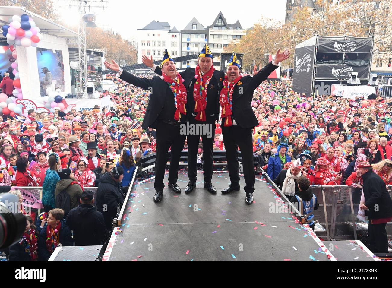 Das designierte Kölner Karneval Dreigestirn für die Karnevalsession ...