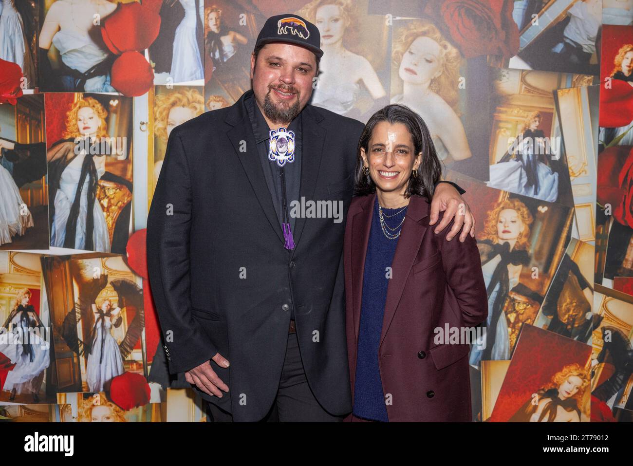New York, USA. 13th Nov, 2023. Jesse Short Bull and Laura Tomaselli ...