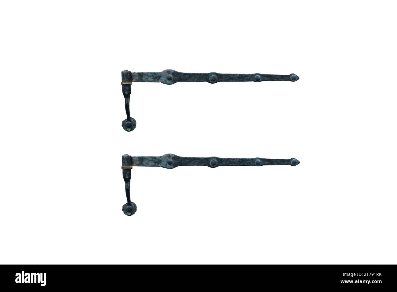 old metal door hinge isolated on a white background Stock Photo - Alamy