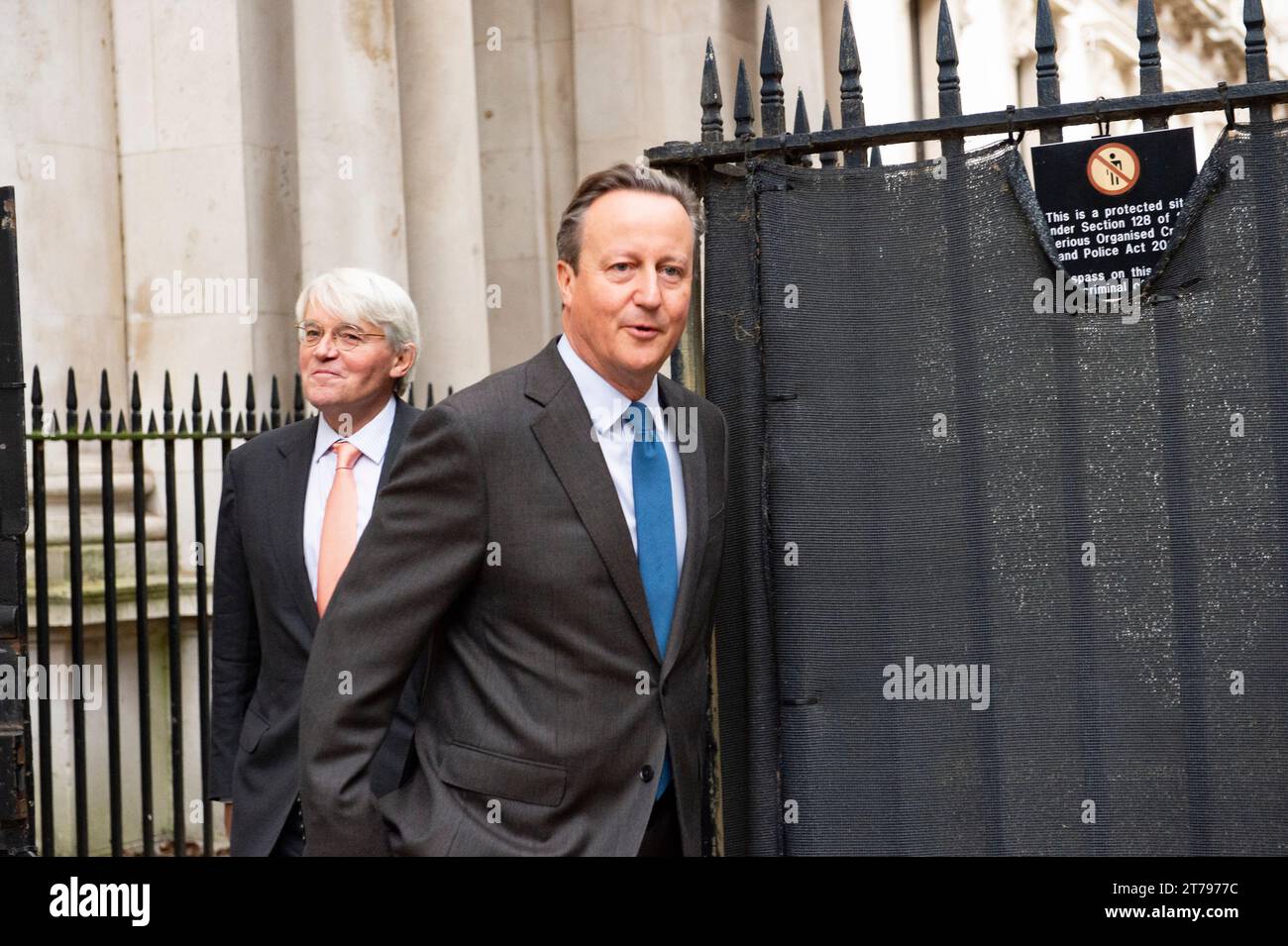 London, UK. 14th Nov, 2023. Former Prime Minister, Lord David Cameron ...