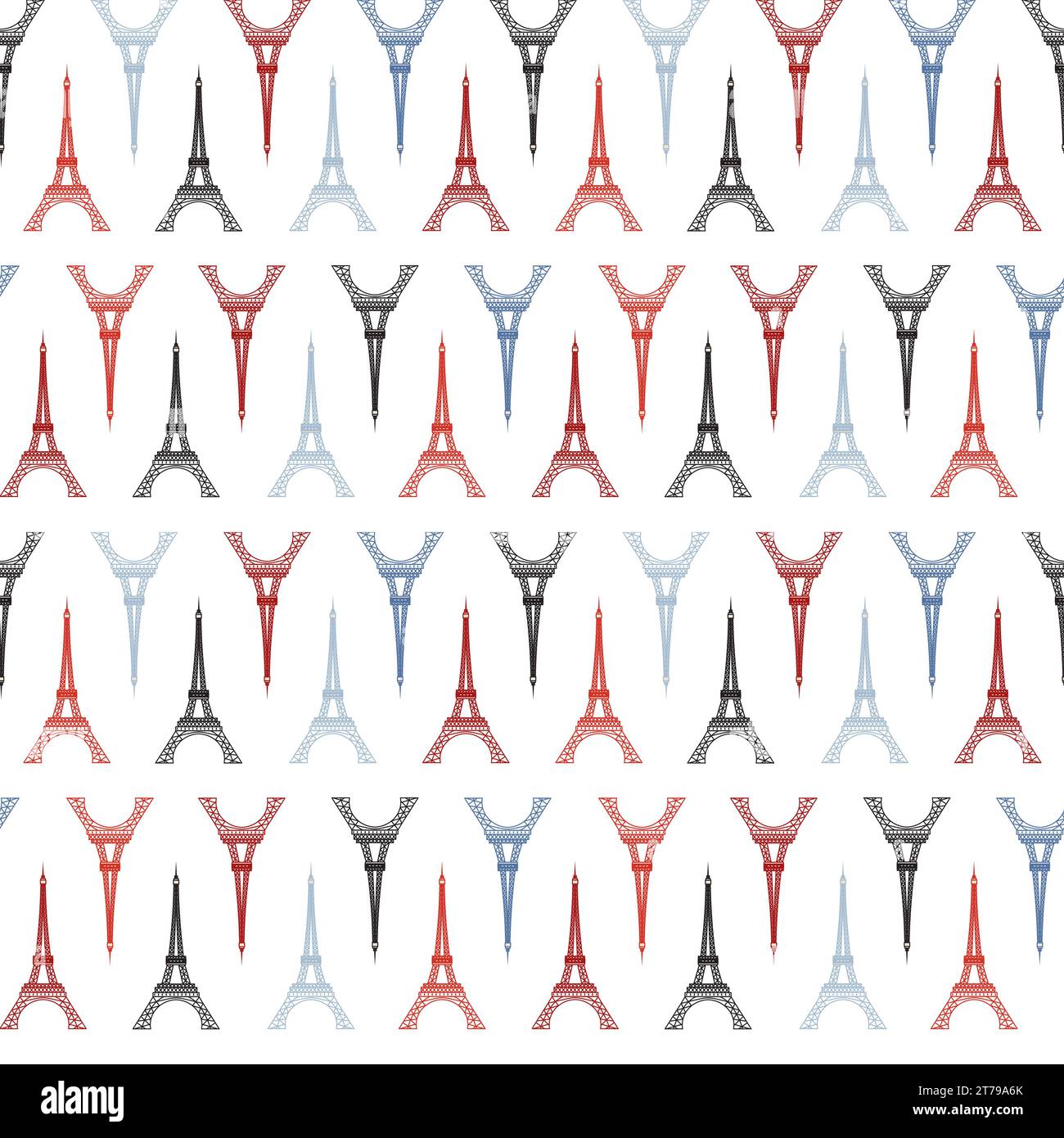 Eiffel tower pattern Cut Out Stock Images & Pictures - Alamy