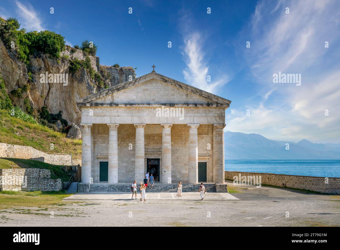 The Temple of St John, inside the fortress in Corfu Old Town, Corfu ...