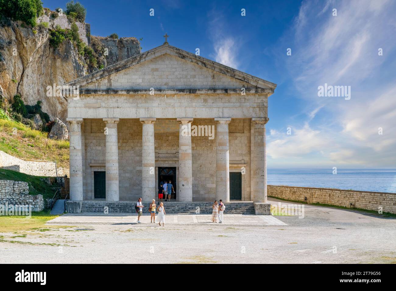 The Temple of St John, inside the fortress in Corfu Old Town, Corfu ...