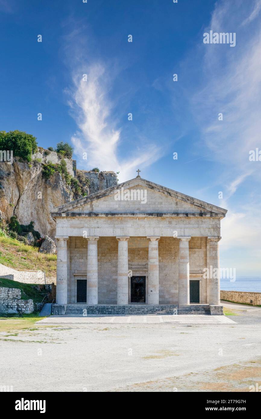 The Temple of St John, inside the fortress in Corfu Old Town, Corfu ...