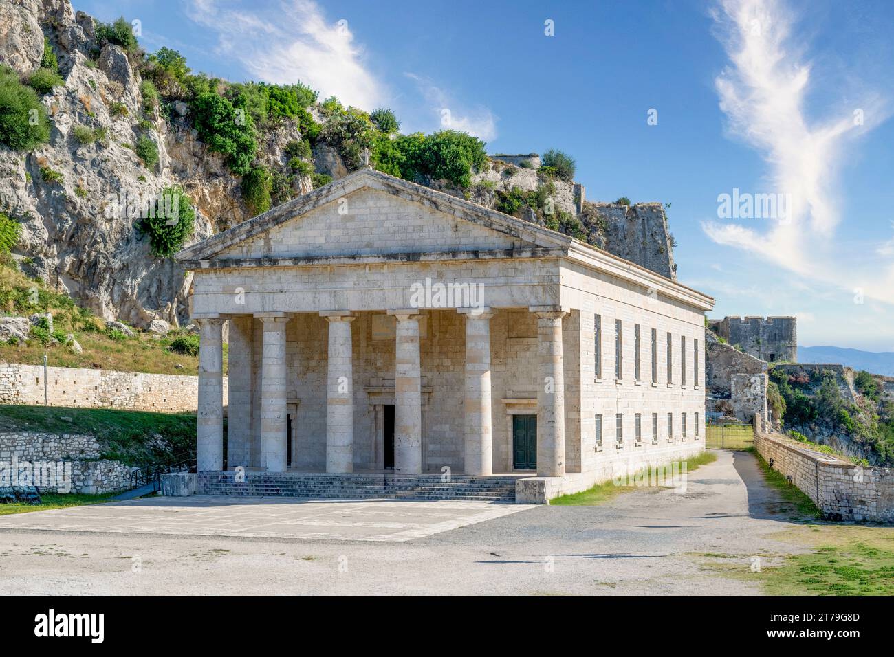 The Temple of St John, inside the fortress in Corfu Old Town, Corfu ...
