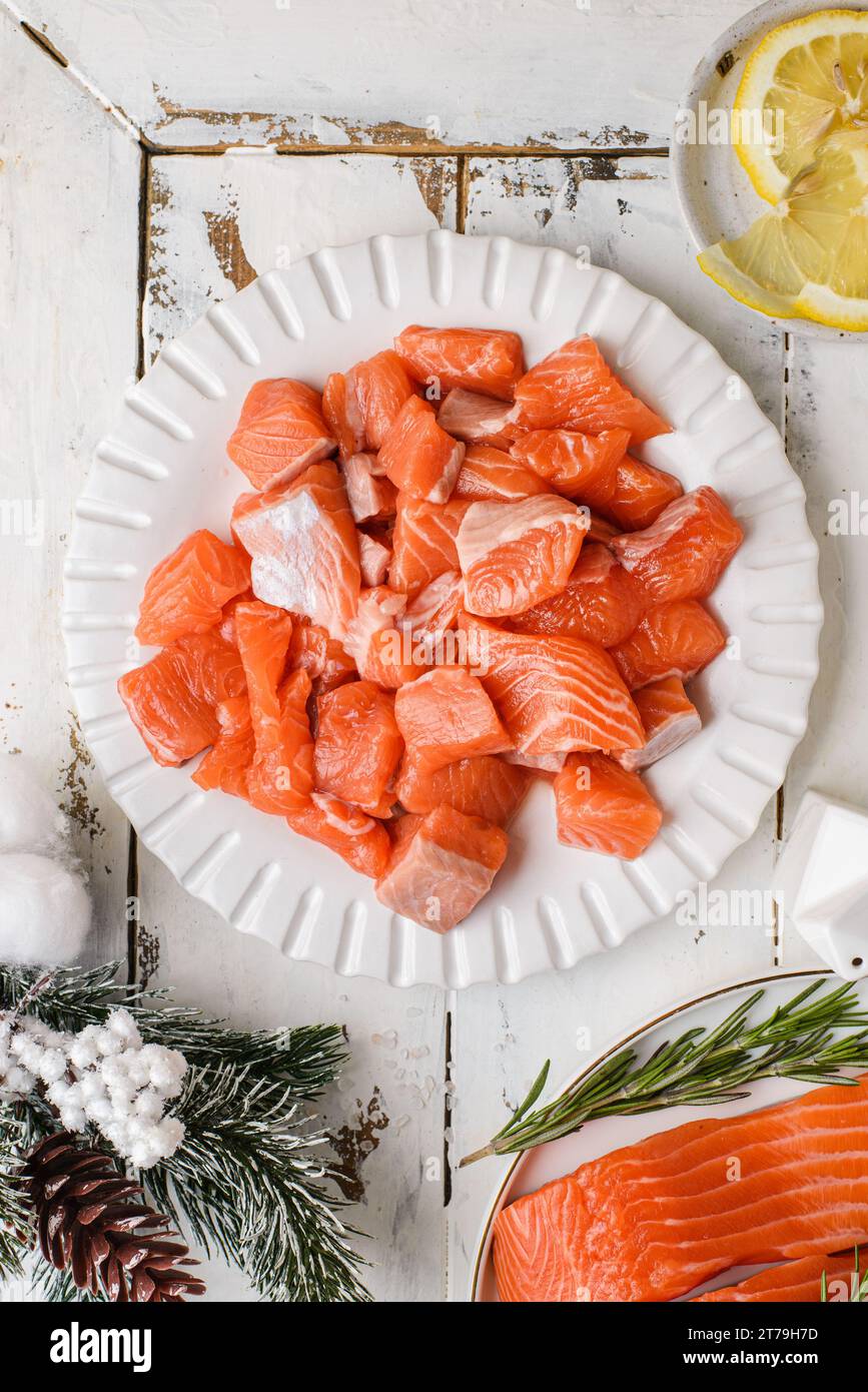 Salmon tree canape christmas hi-res stock photography and images - Alamy