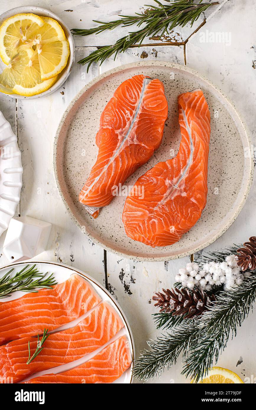 Salmon tree canape christmas hi-res stock photography and images - Alamy