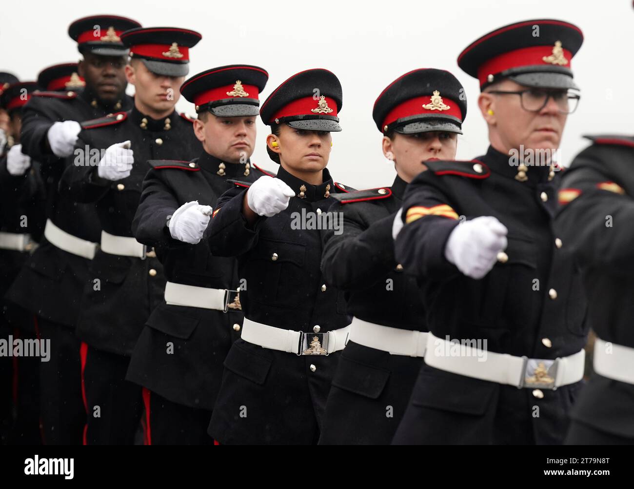 16 Regiment Royal Artillery after they fired a 21 Gun salute at ...