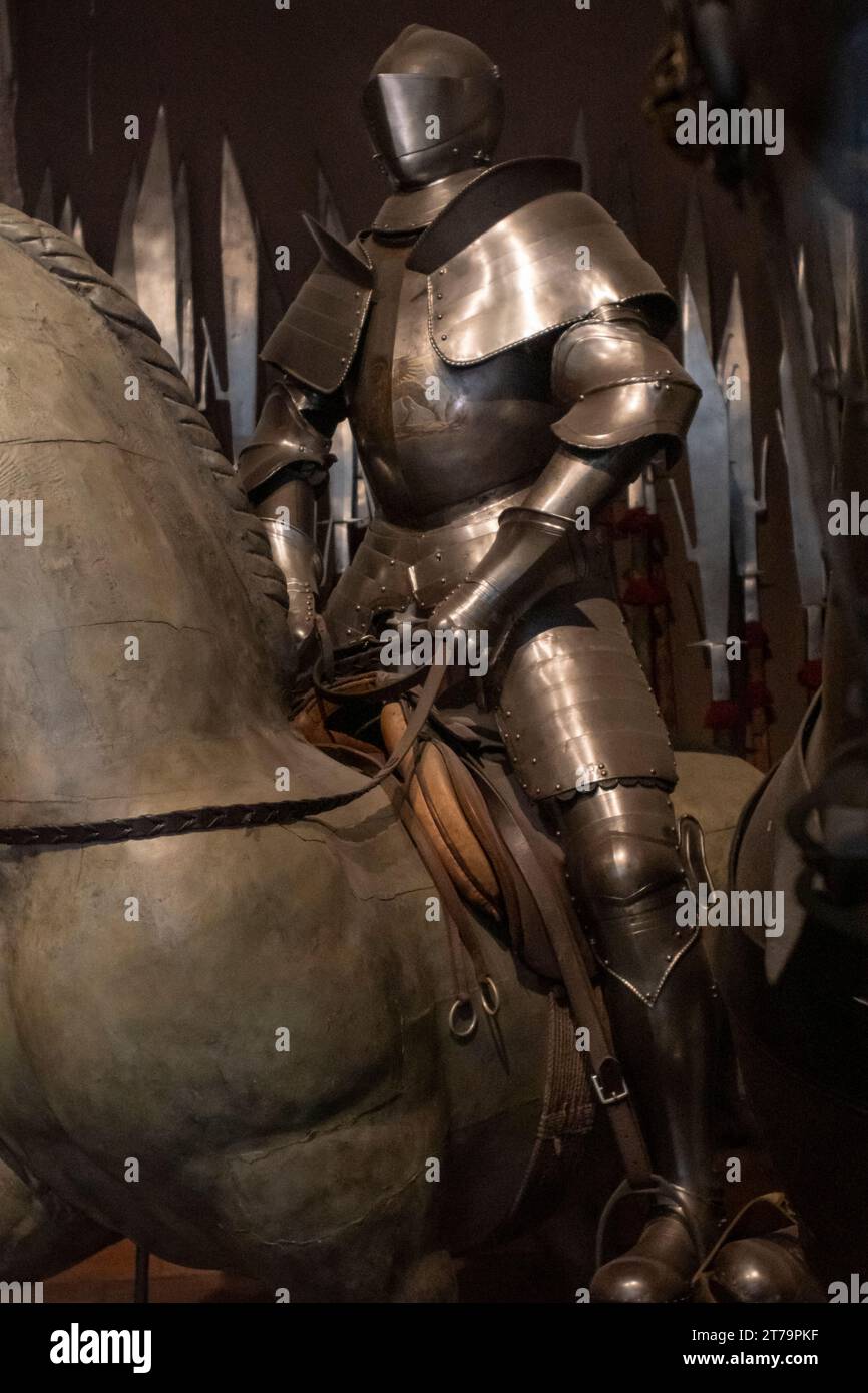 Suit of Armor in the Armory, Doge's Palace, Venice, Italy Stock Photo ...