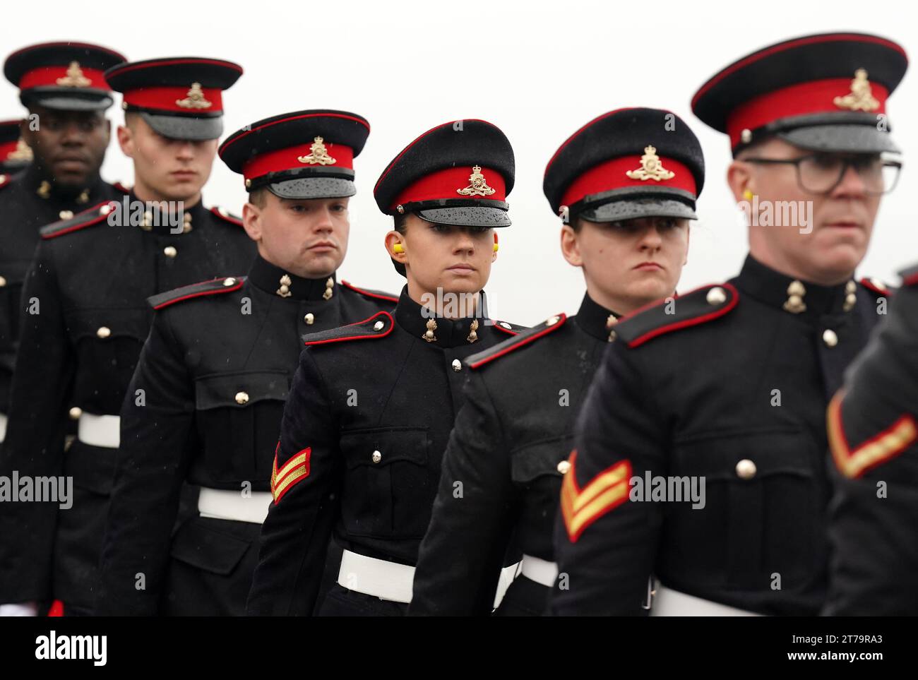 16 Regiment Royal Artillery after they fired a 21 Gun salute at ...
