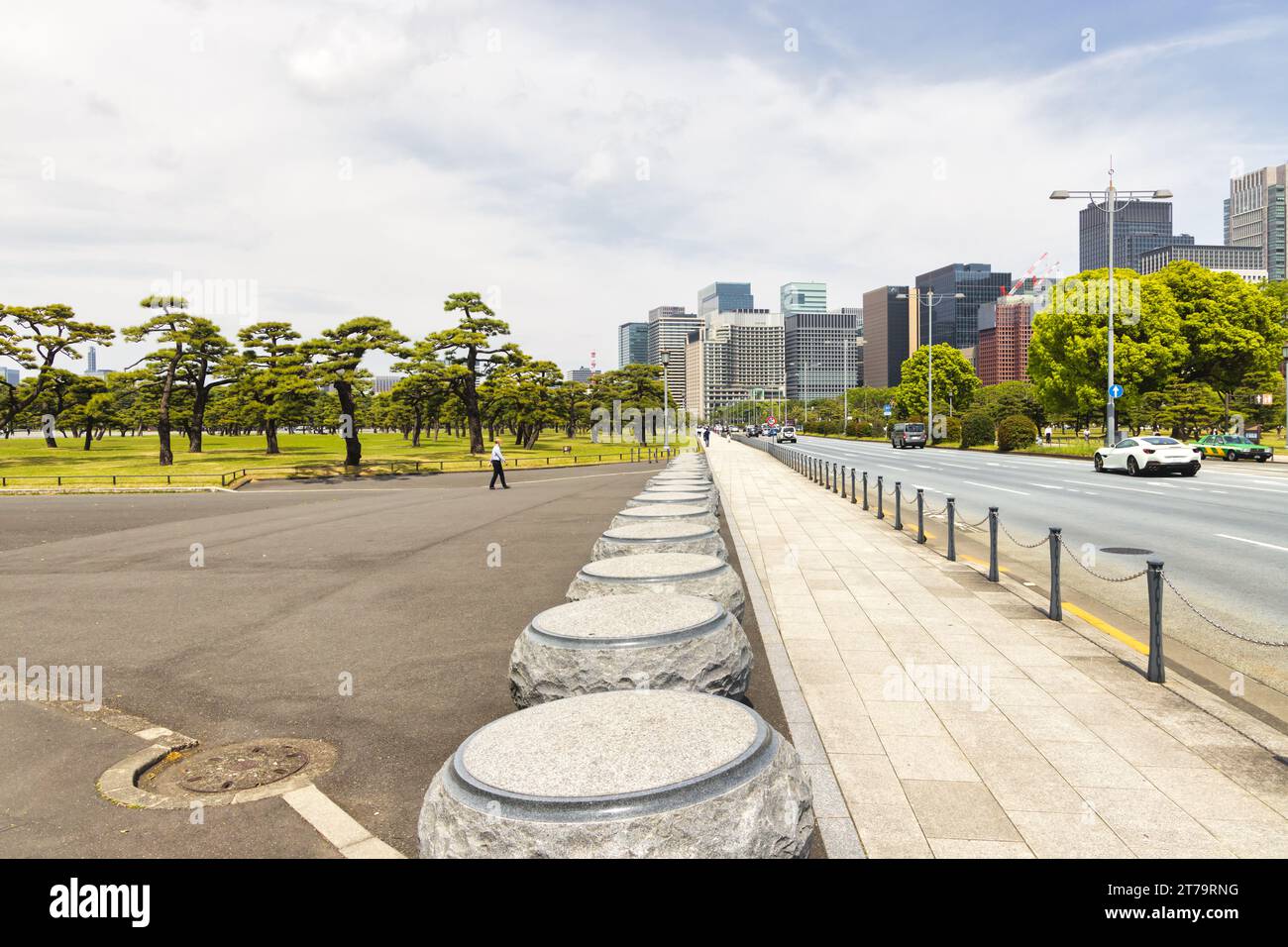 Tokyo, Japan - April 12, 2023: Cityscape of Chiyoda District along the ...