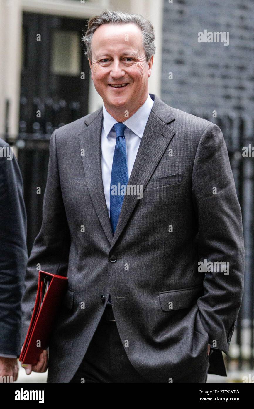 London, UK. 14th Nov, 2023. Lord Cameron, David Cameron, Secretary of ...
