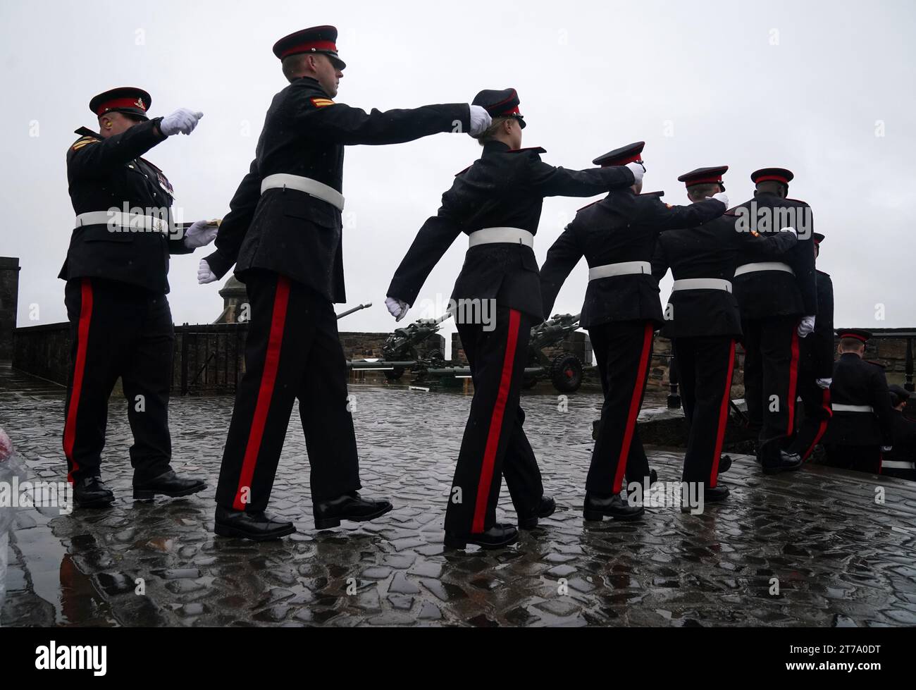 16 Regiment Royal Artillery after they fired a 21 Gun salute at ...