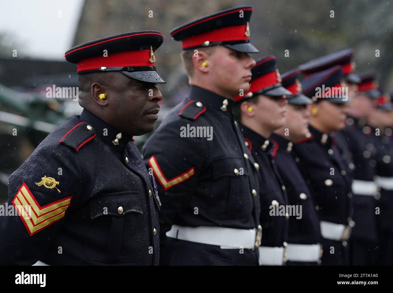 16 Regiment Royal Artillery ahead of firing a 21 Gun salute at ...