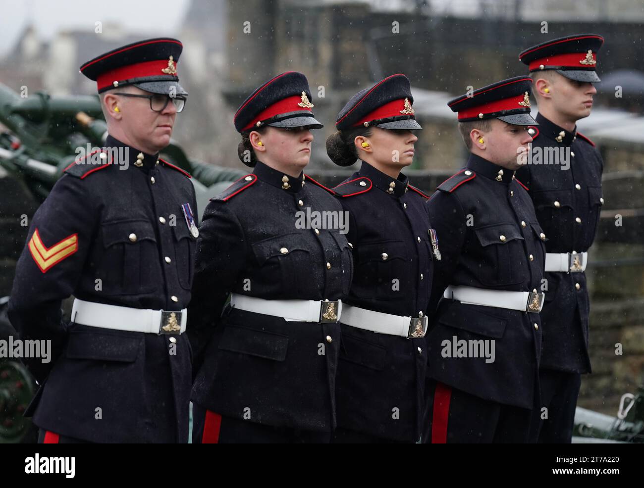 16 Regiment Royal Artillery ahead of firing a 21 Gun salute at ...