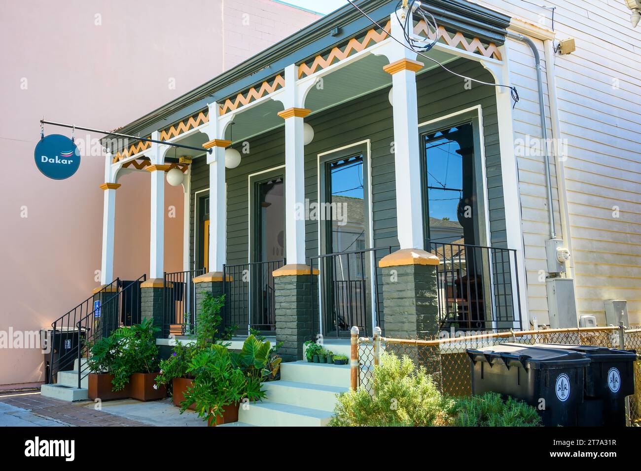 NEW ORLEANS, LA, USA - NOVEMBER 4, 2023: Front of Dakar Nola Restaurant ...