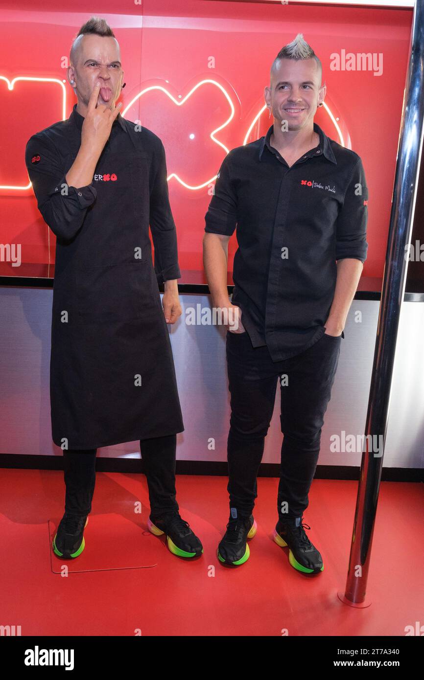 Spanish chef David Muñoz presents his wax figure at the Madrid wax ...