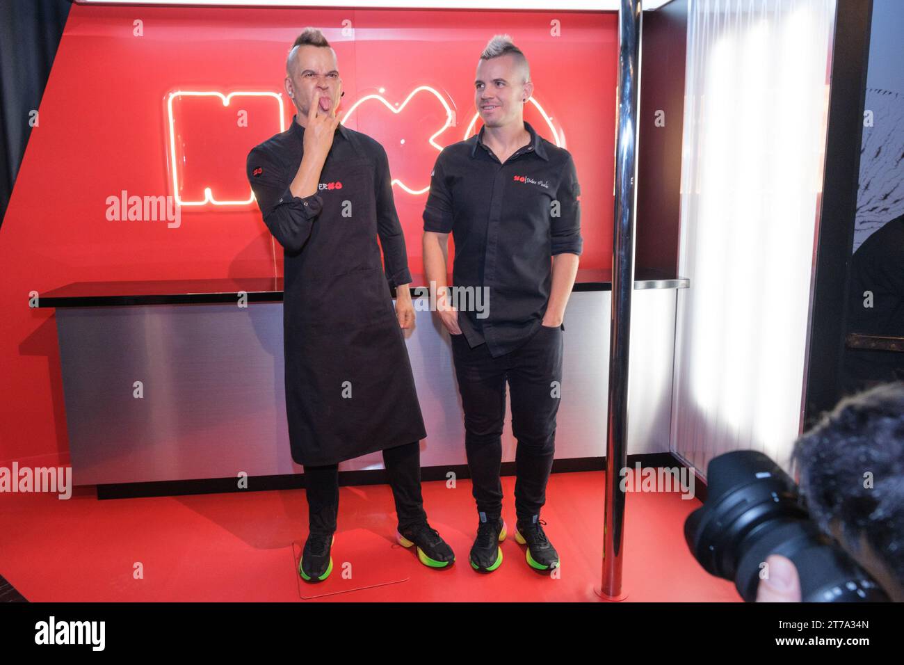 Spanish chef David Muñoz presents his wax figure at the Madrid wax ...