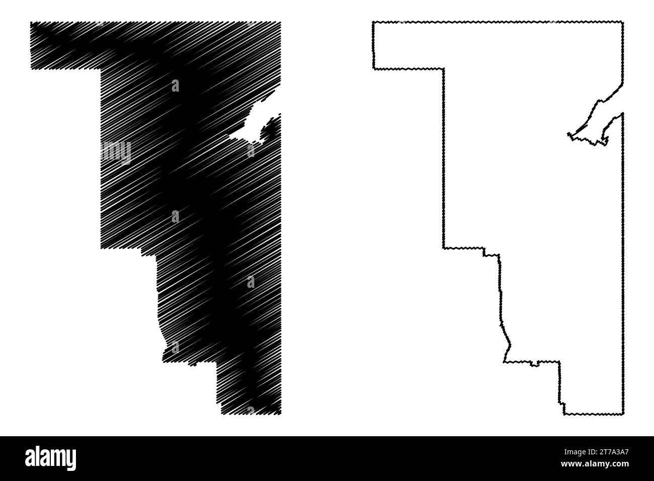 Division No. 16 (Canada, Alberta Province, North America) map vector ...