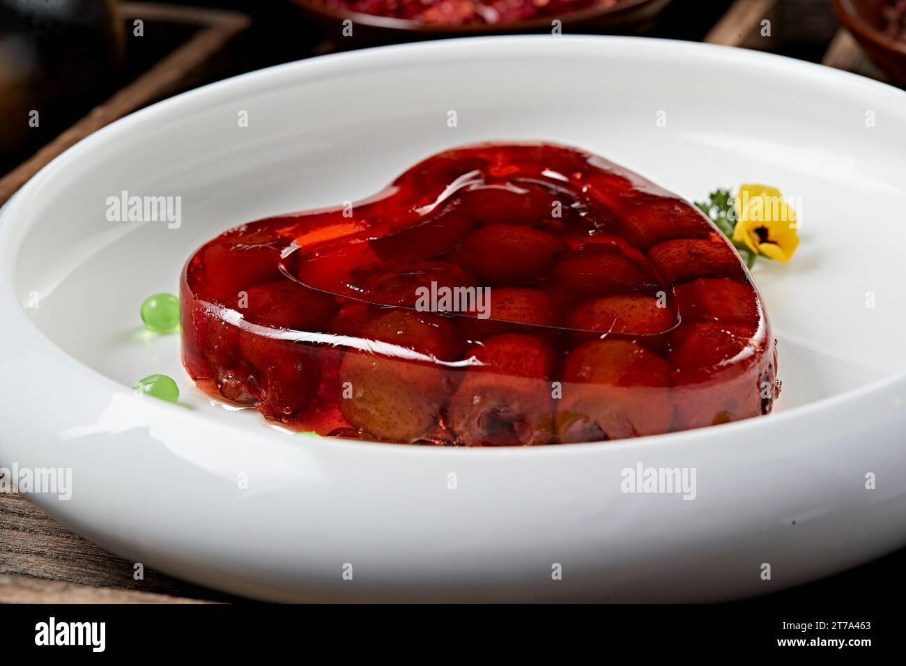 Hawthorn jelly, Haw jelly, dessert Stock Photo - Alamy