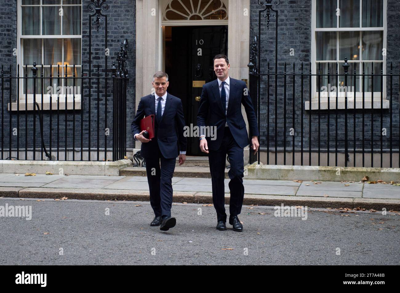 London, UK. 14th Nov, 2023. Mark Harper (L) ,Secretary of State for ...