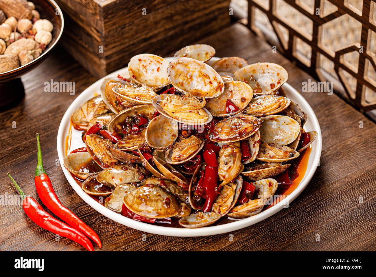 Stir fried Spicy Clam (Surf , Short necked , Carpet , Venus shell, Baby ...