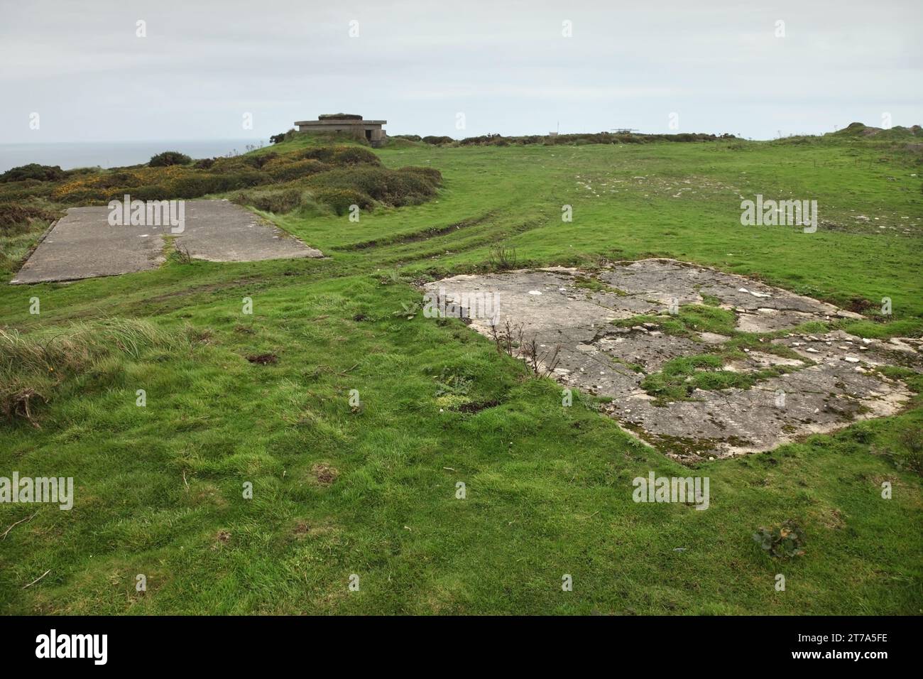 Remains of buildings at the site of the World War 2 Chain Home Low (CHL ...