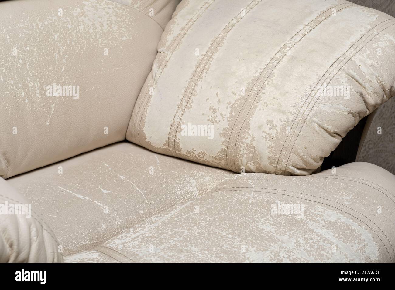 Old damaged sofa with torn upholstery hi-res stock photography and ...