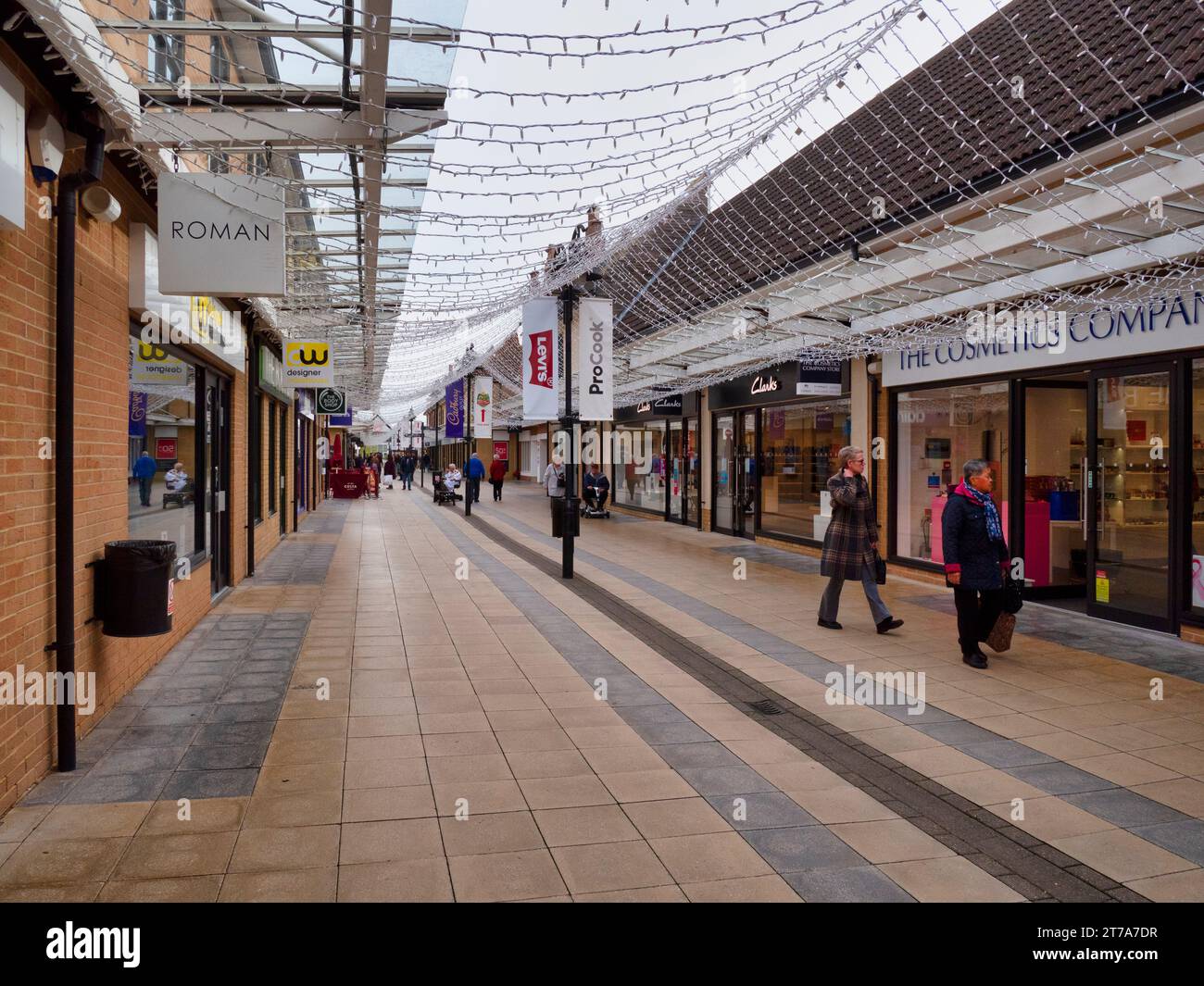 The image is of the street free pedestrian shopping precinct in the ...