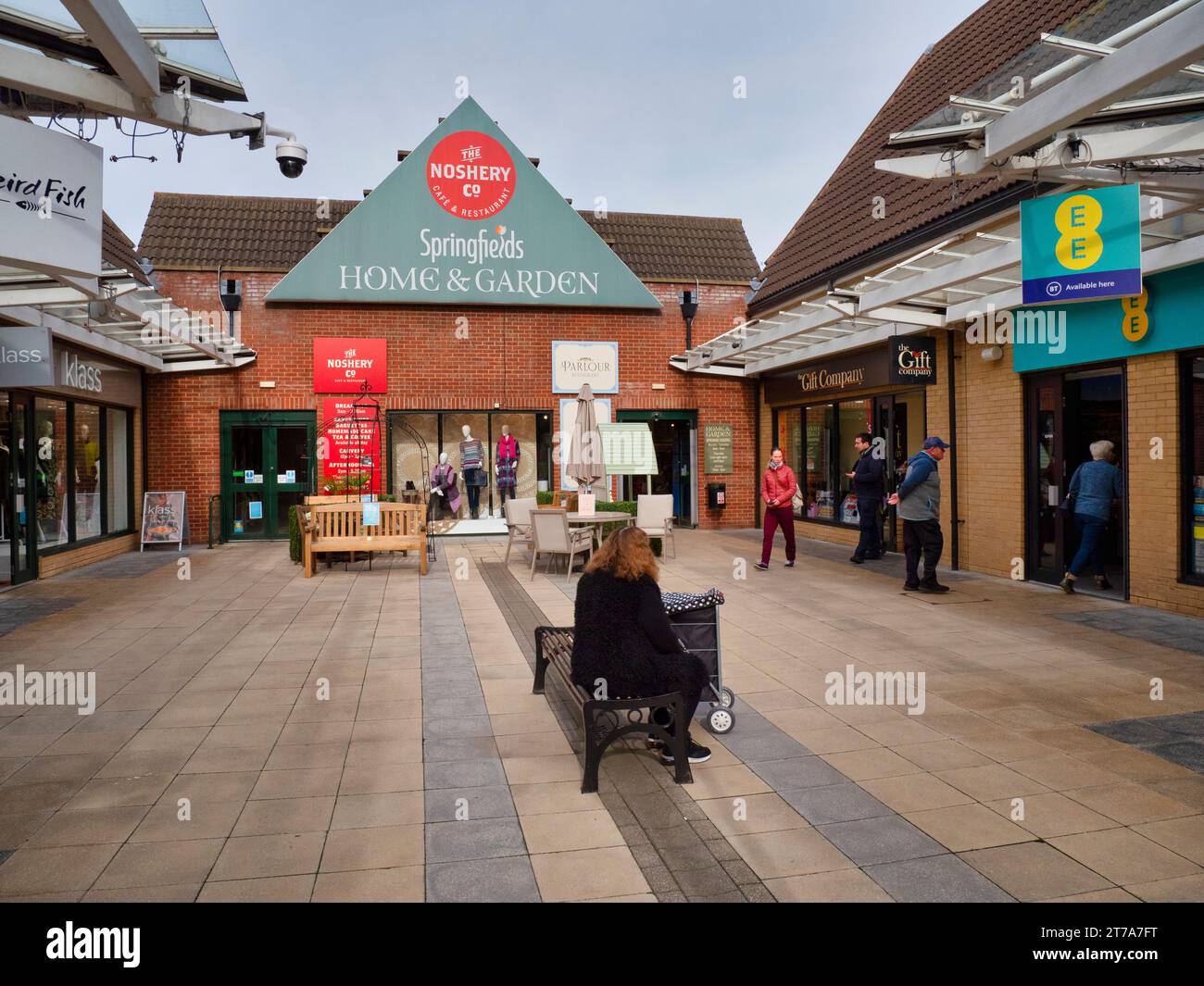 The image is of the street free pedestrian shopping precinct in the ...