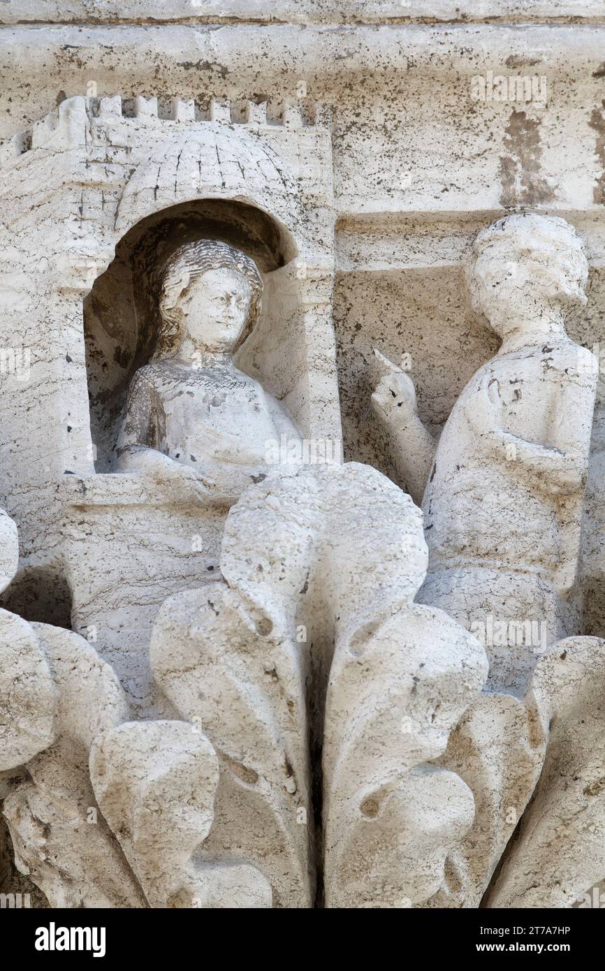 Courtship - Love, Marriage, Fathering and Death - Column capital of ...