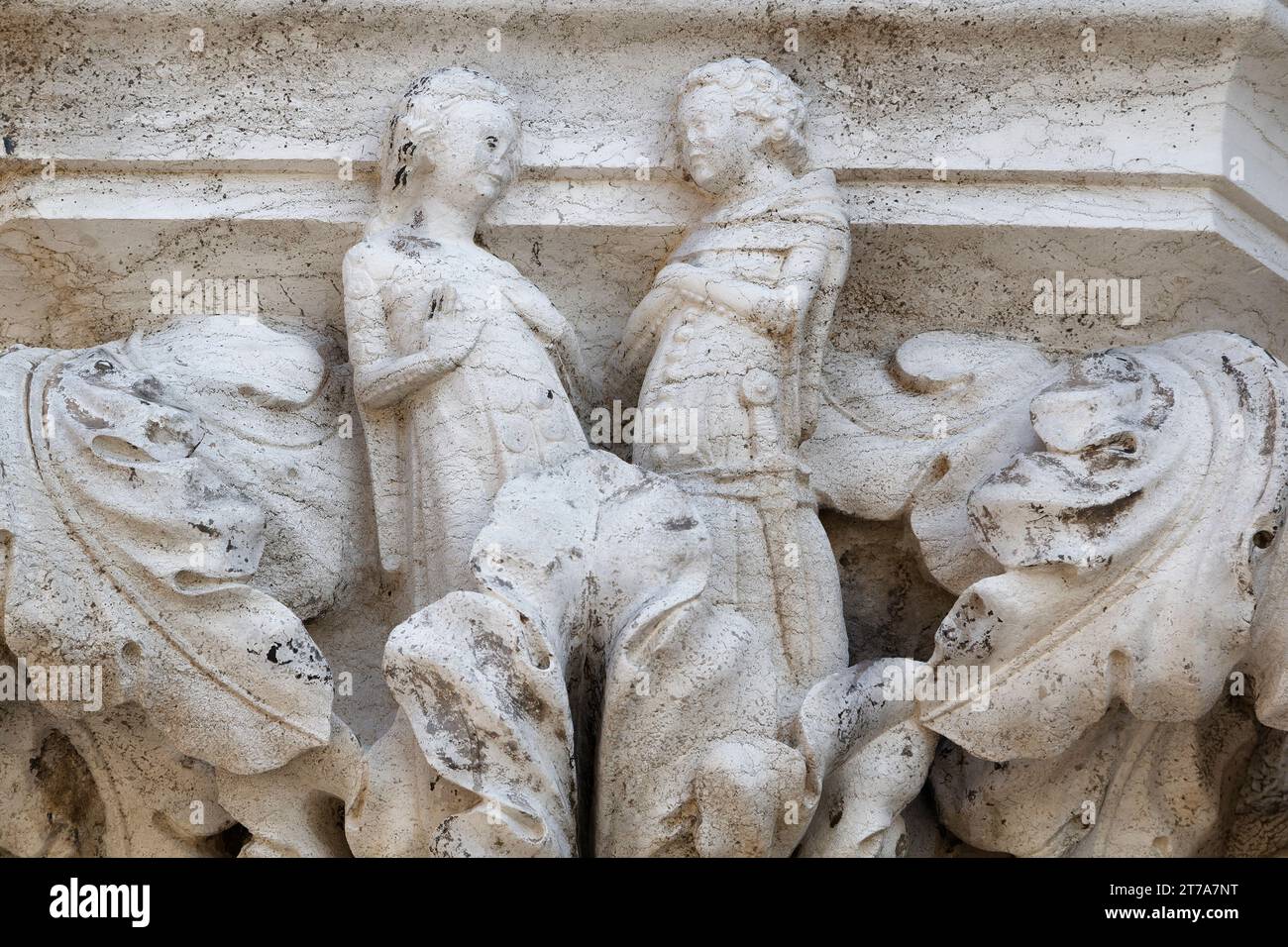 Courtship - Love, Marriage, Fathering and Death - Column capital of ...