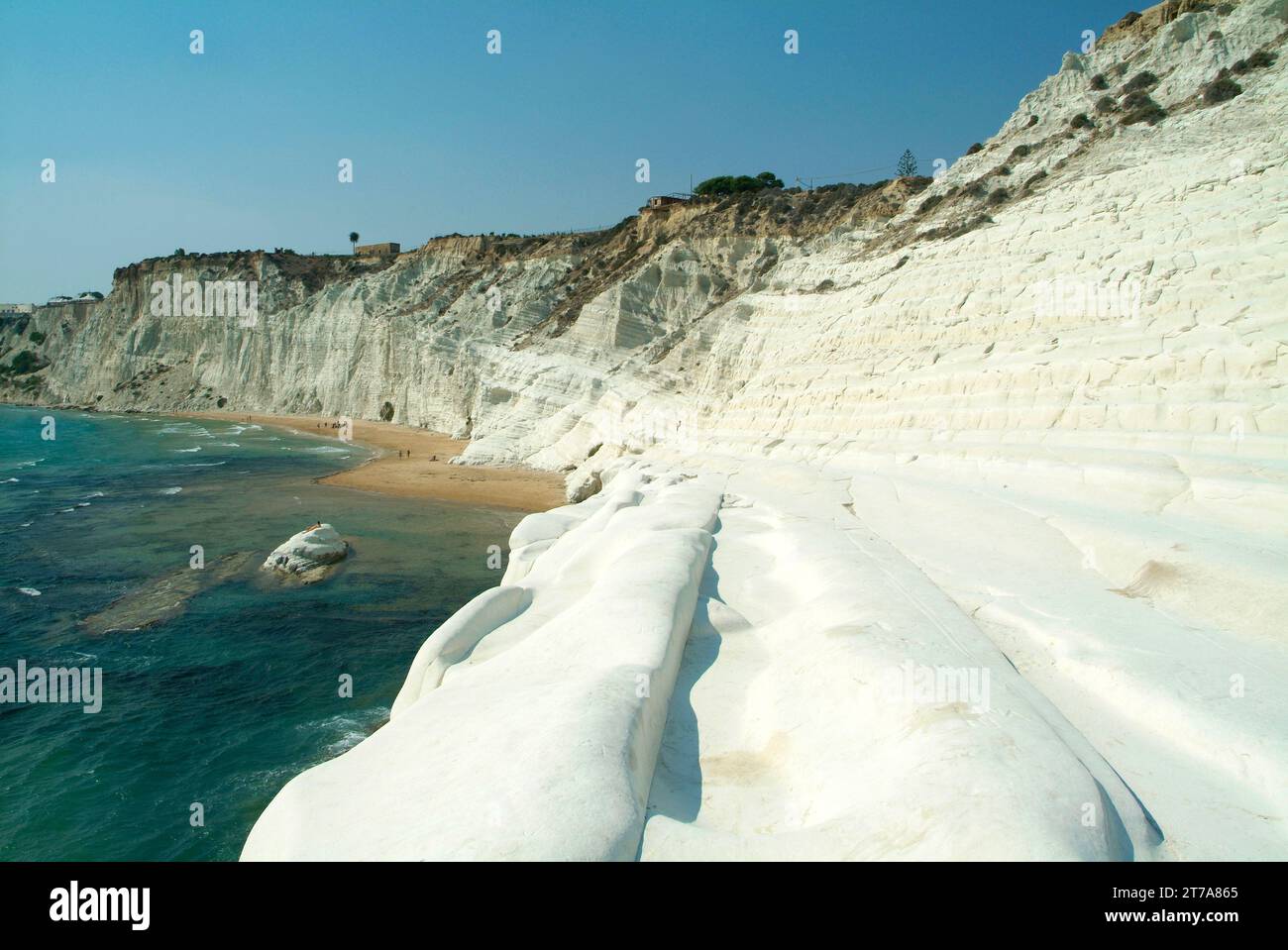 Marl is a sedimentary rock composed of calcite and clay. This photo was ...