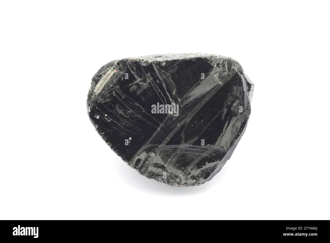 Obsidian is a volcanic rock with glassy texture. Sample Stock Photo - Alamy